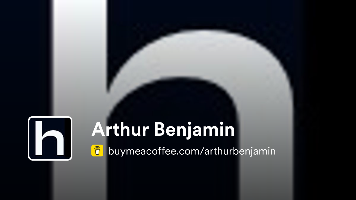 Arthur Benjamin - Buymeacoffee