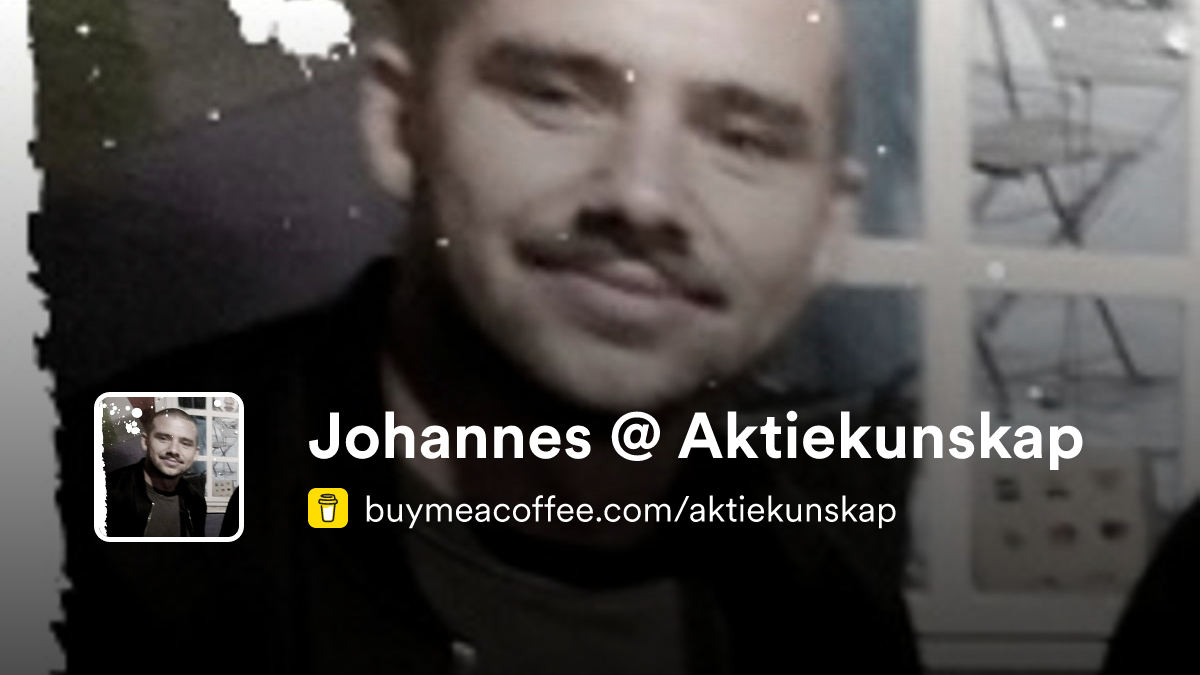 Johannes Aktiekunskap Buymeacoffee