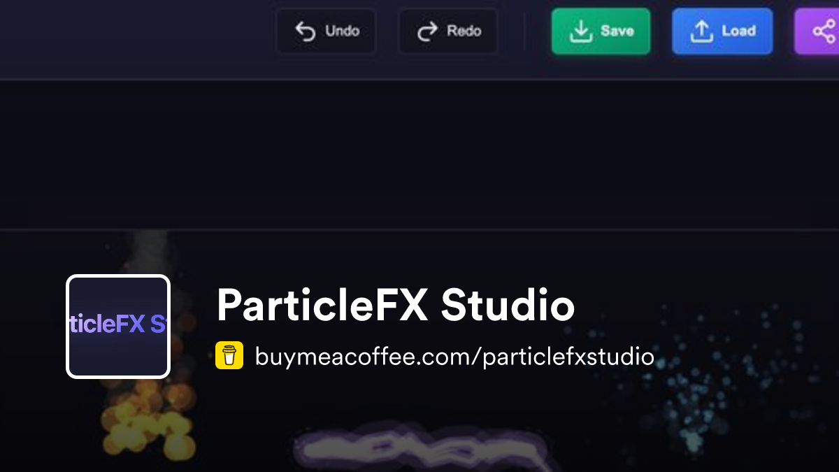 ParticleFX Studio - Buymeacoffee