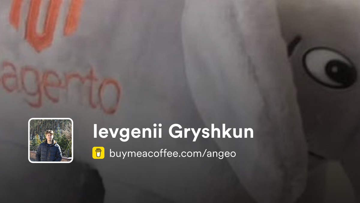 Ievgenii Gryshkun - Buymeacoffee