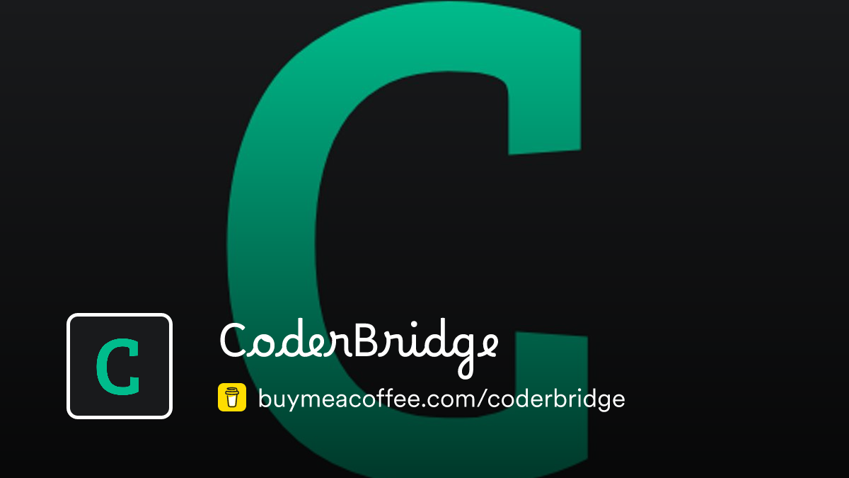 Membership | CoderBridge - Buymeacoffee