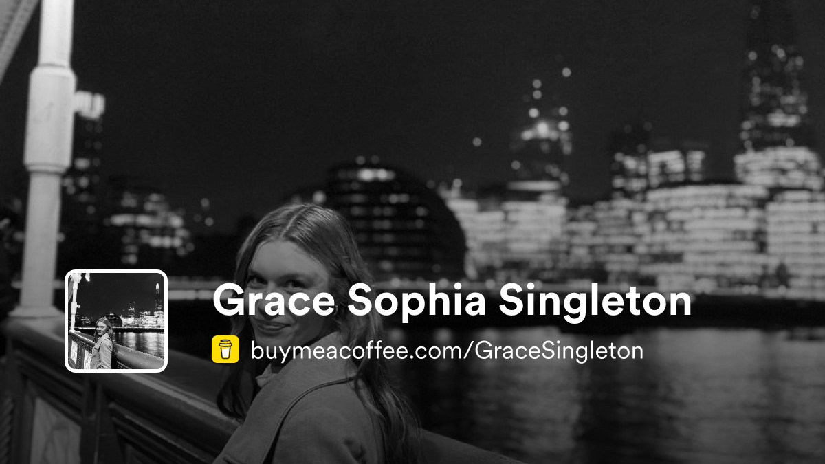 Grace Sophia Singleton - Buymeacoffee