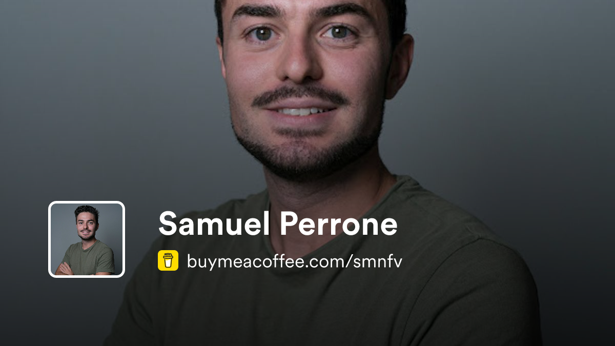 Samuel Perrone - Buymeacoffee