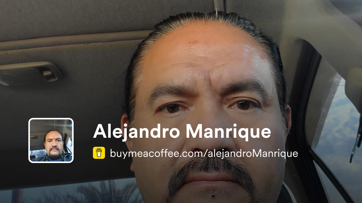 Alejandro Manrique - Buymeacoffee