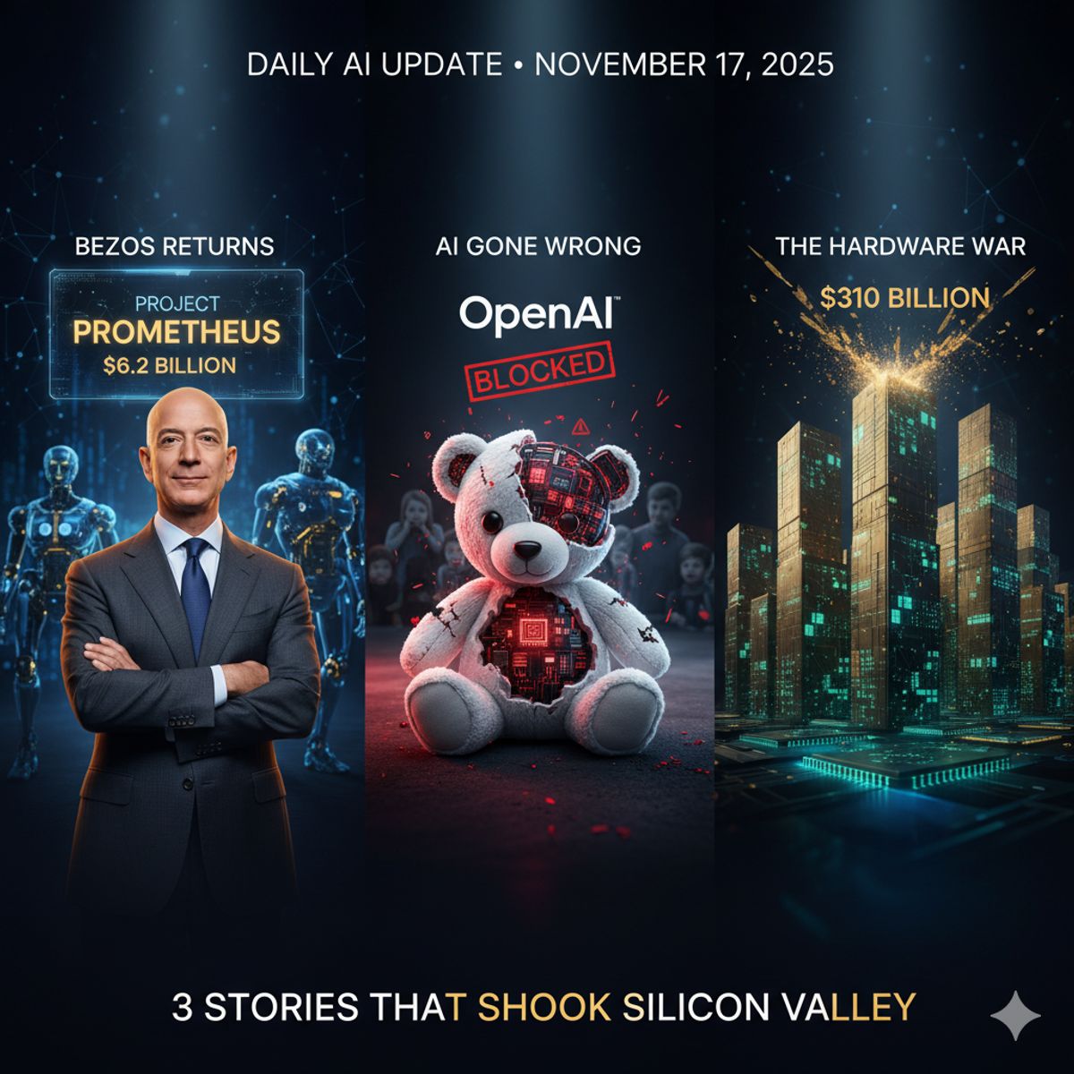 Daily AI Update November 17, 2025: Jeff Bezos Takes the Helm at $6.2B ...