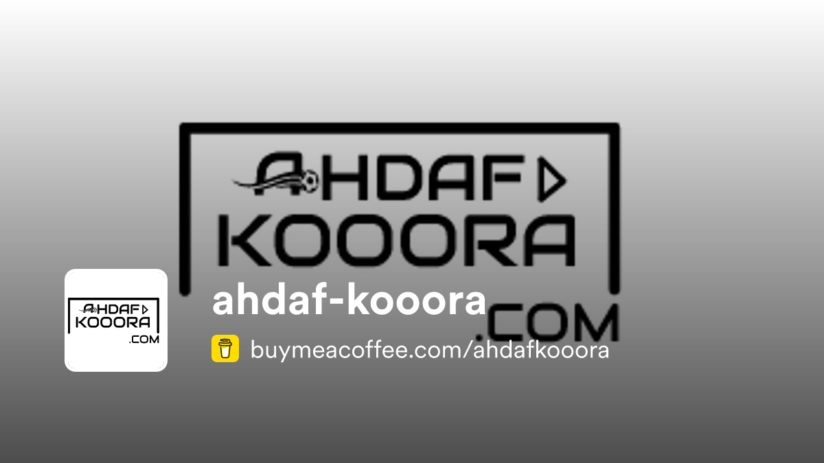Membership | ahdaf-kooora - Buymeacoffee