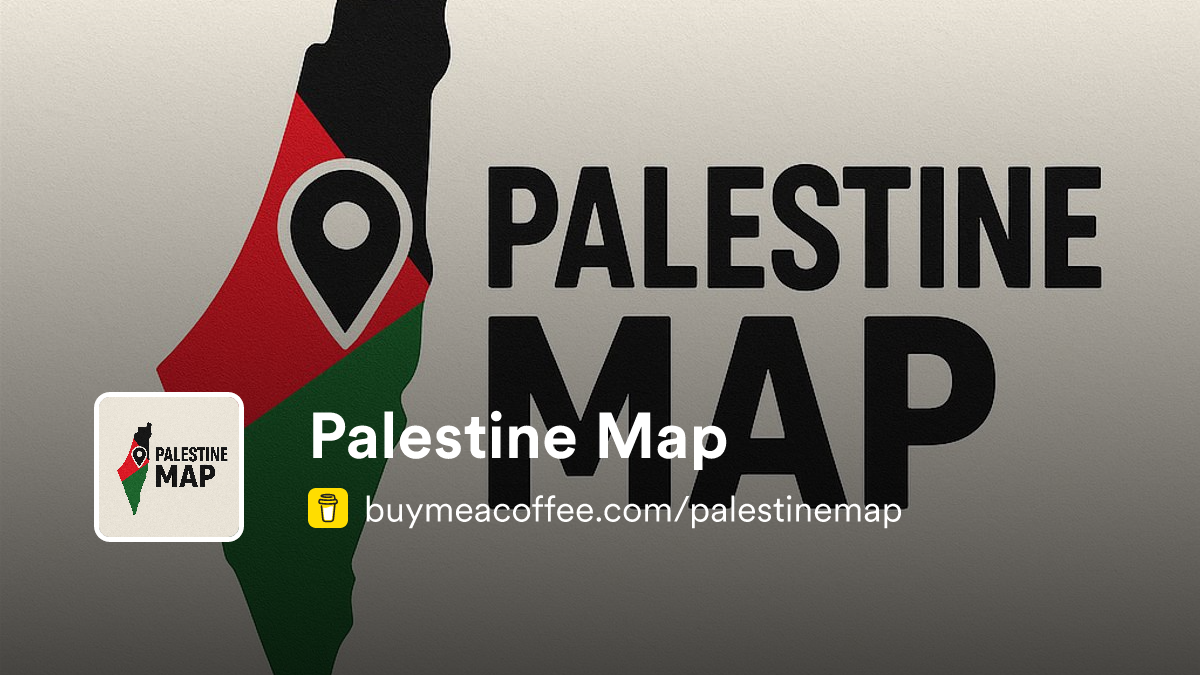 Palestine Map - Buymeacoffee