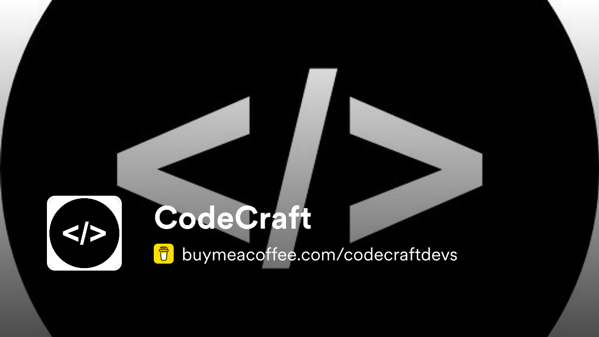 CodeCraft - Buymeacoffee