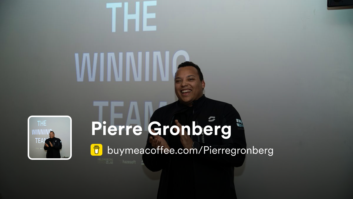 Pierre Gronberg - Buymeacoffee