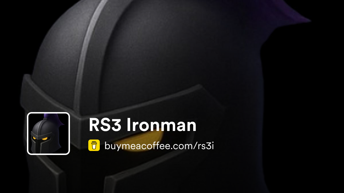 RS3 Ironman - Buymeacoffee