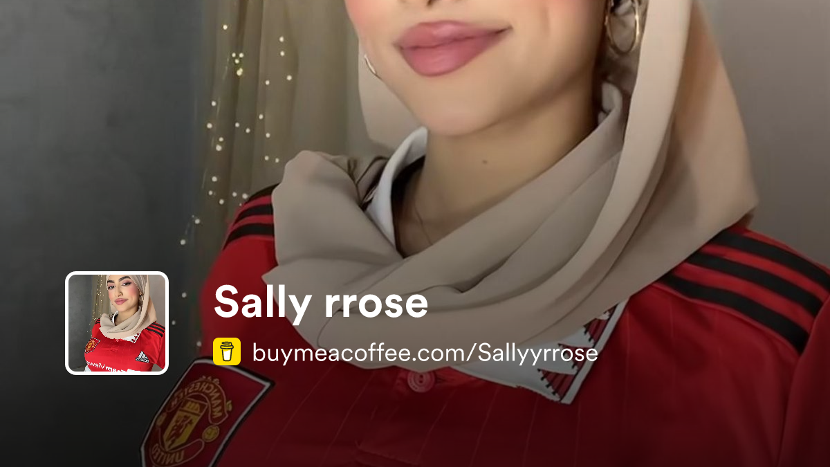 Sally rrose - Buymeacoffee