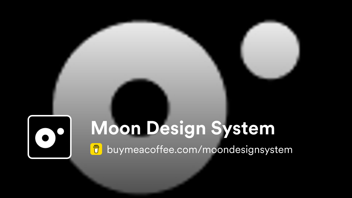 Moon Design System - Buymeacoffee