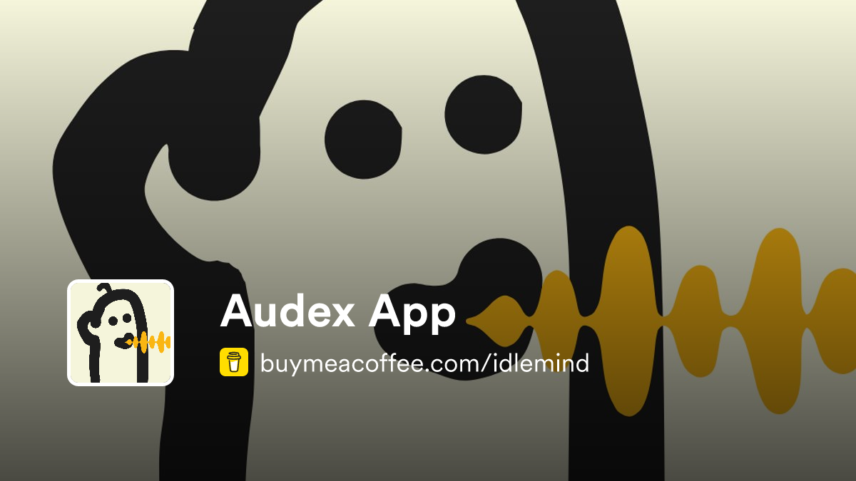 Audex App - Buymeacoffee