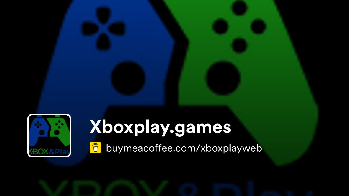 Xboxplay Games Buymeacoffee