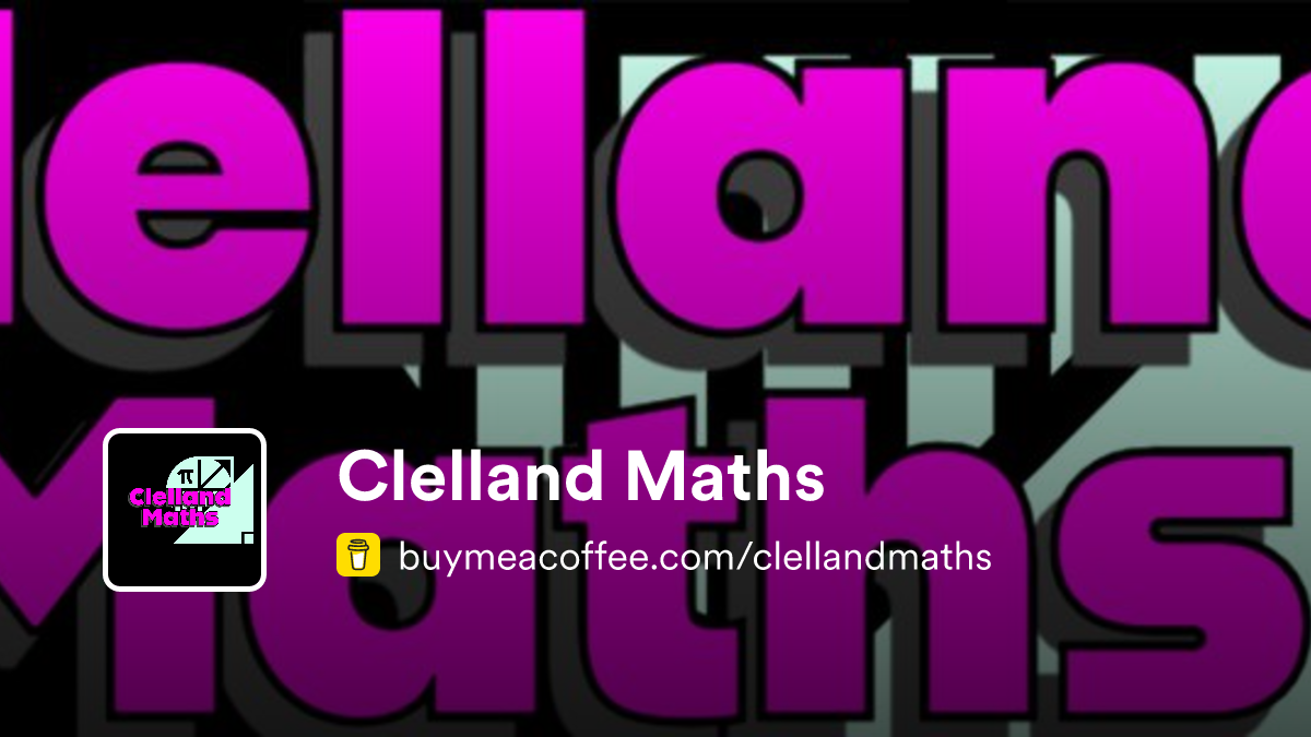 Clelland Maths - Buymeacoffee
