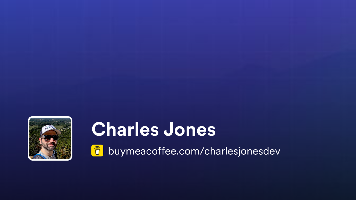 Charles Jones - Buymeacoffee