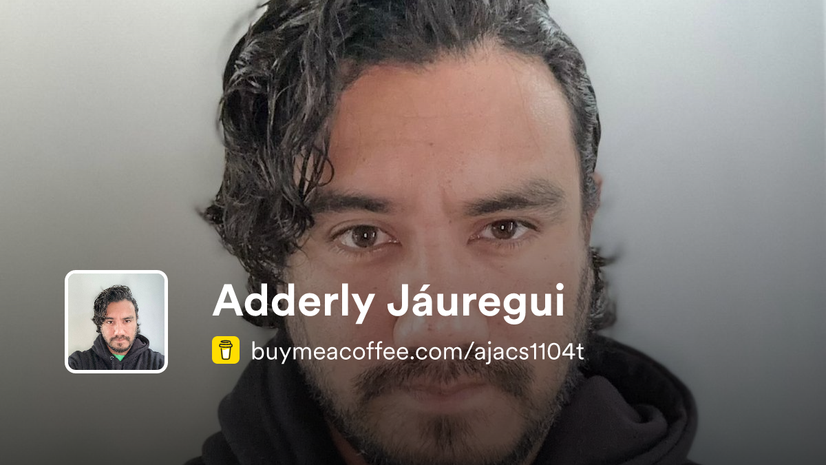 Adderly Jáuregui - Buymeacoffee