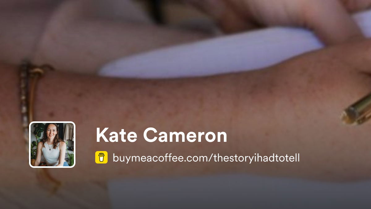 Kate Cameron - Buymeacoffee