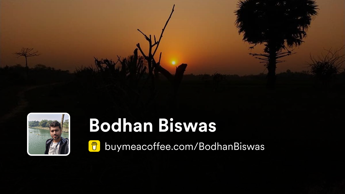 Bodhan Biswas - Buymeacoffee