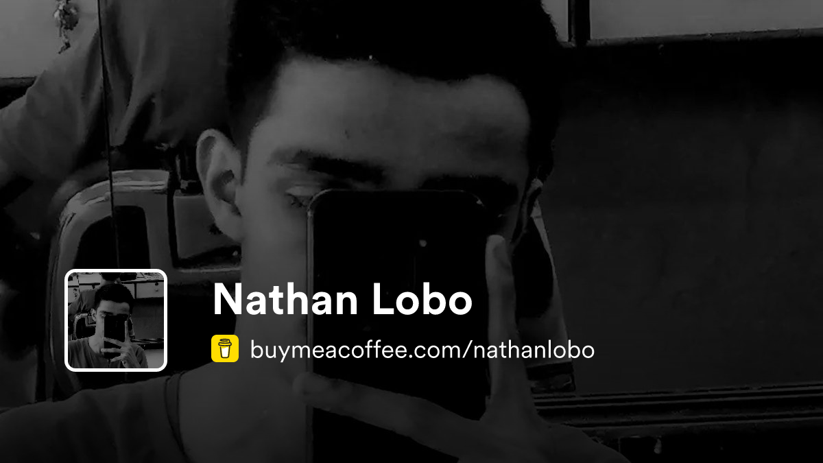 Nathan Lobo - Buymeacoffee