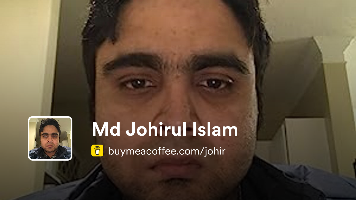 Md Johirul Islam - Buymeacoffee