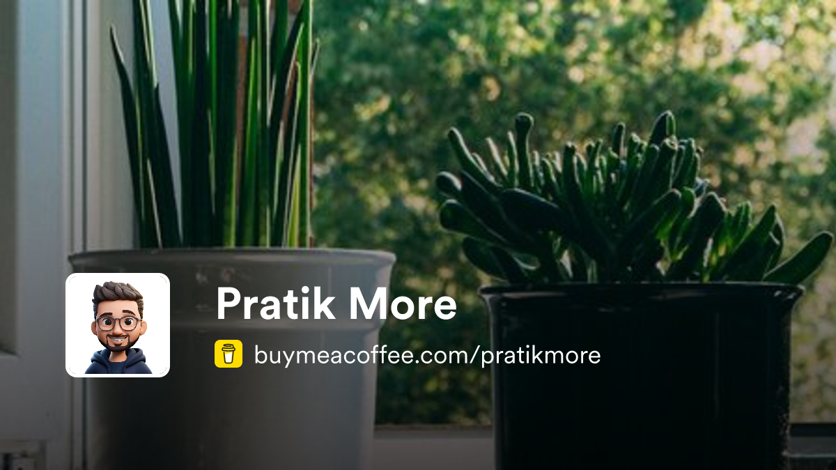 Pratik More - Buymeacoffee