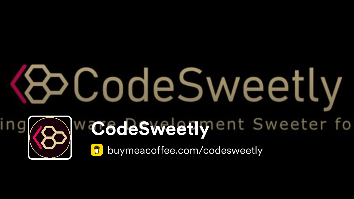 CodeSweetly is creating helpful software development products - Buymeacoffee