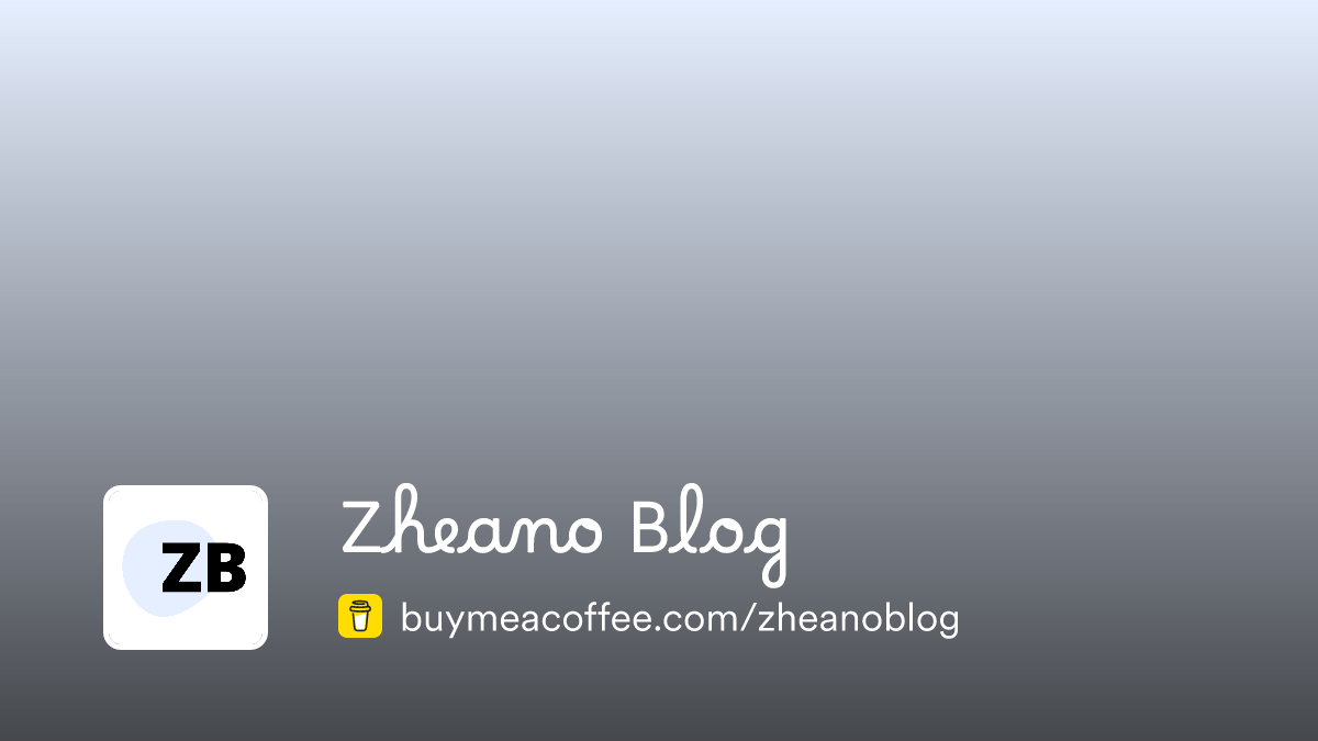 Membership | Zheano Blog - Buymeacoffee