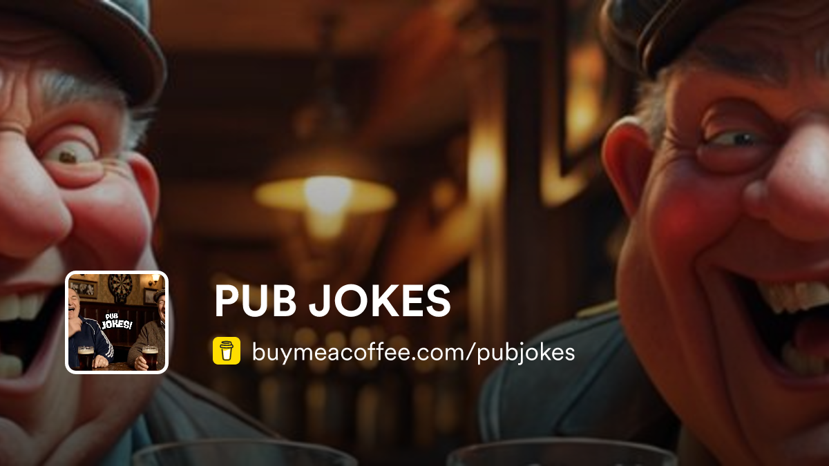 PUB JOKES is Bringing Back British Humour 🇬🇧 - Buymeacoffee