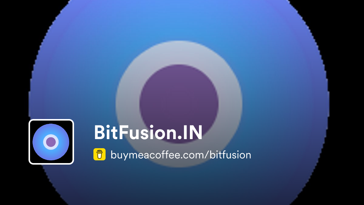 BitFusion.IN - Buymeacoffee