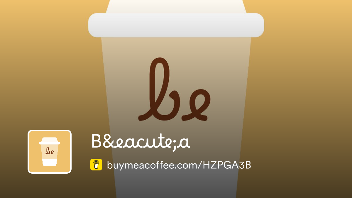 Béa - Buymeacoffee