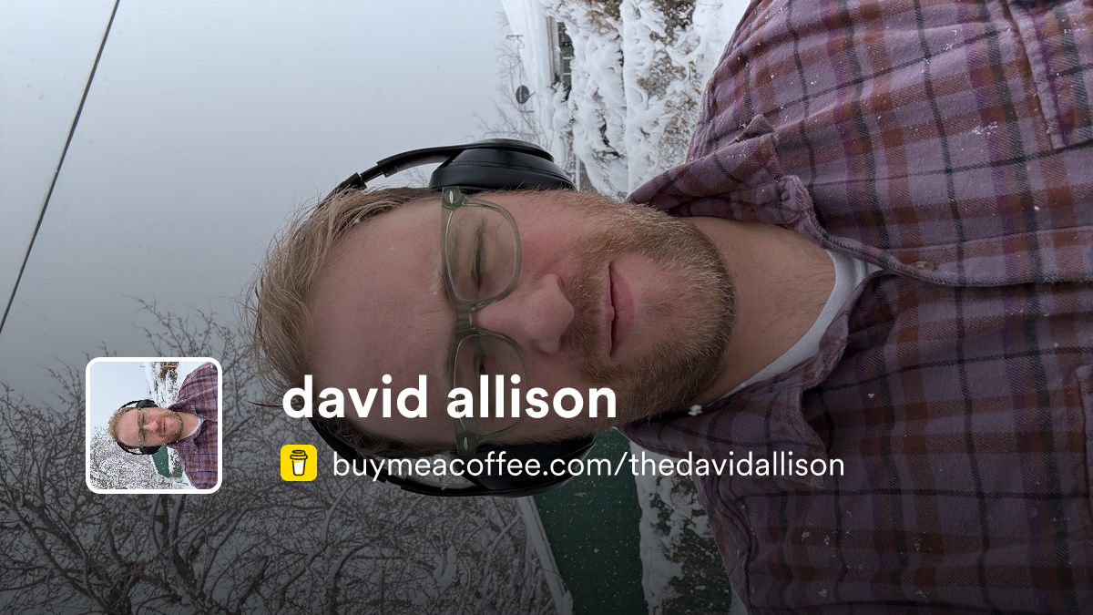 david allison - Buymeacoffee