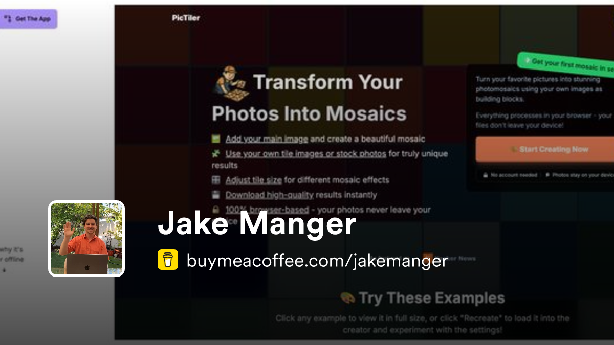 Jake Manger is creating mini tools, apps and websites, and posting ...