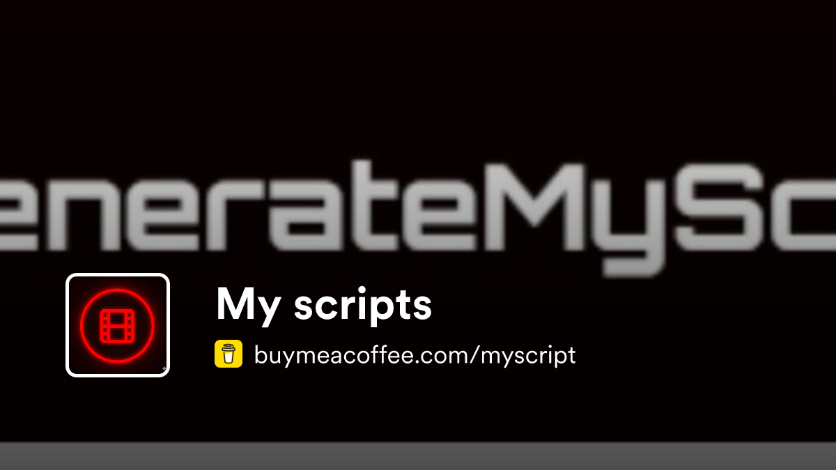 My scripts - Buymeacoffee