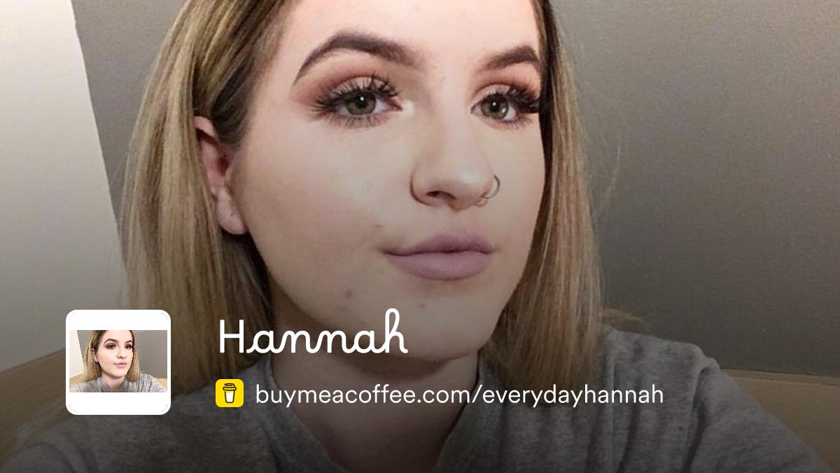 Hannah - Buymeacoffee