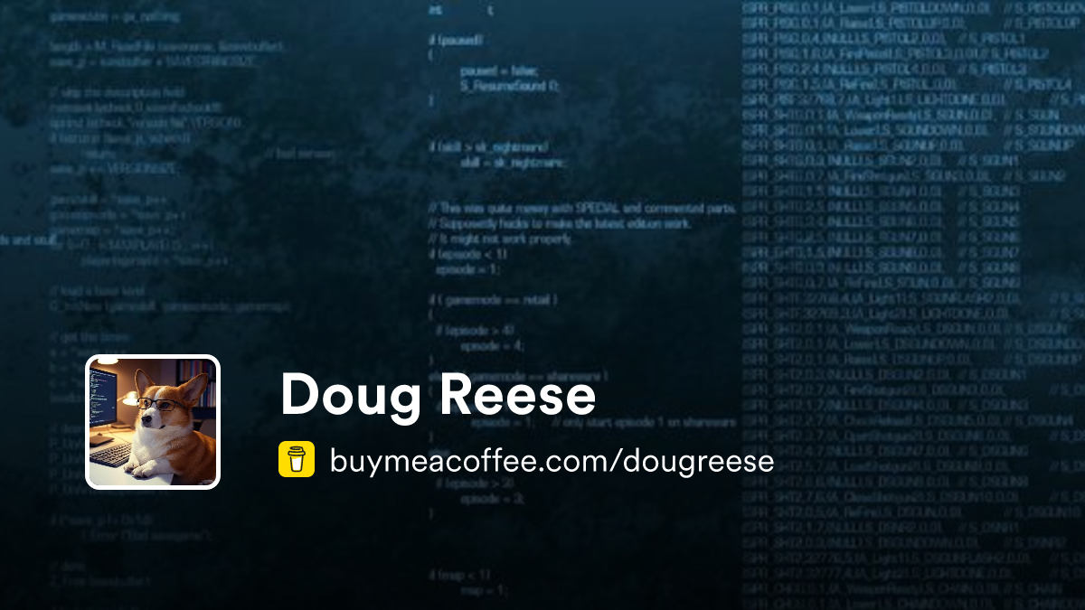 Doug Reese - Buymeacoffee