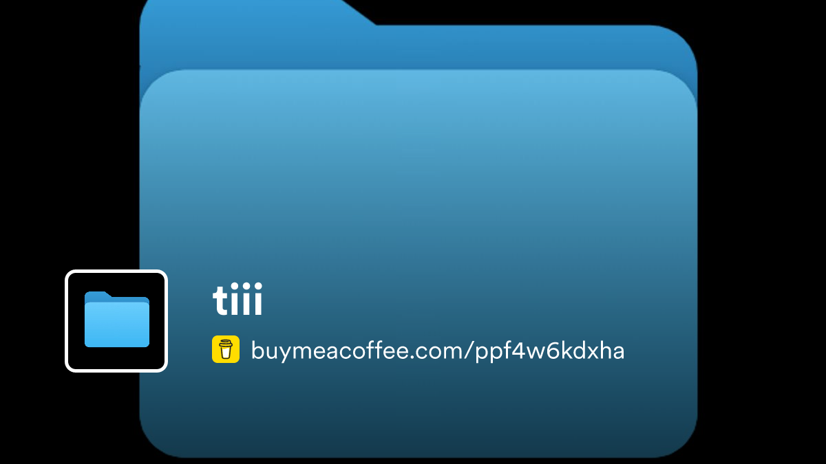 tiii - Buymeacoffee