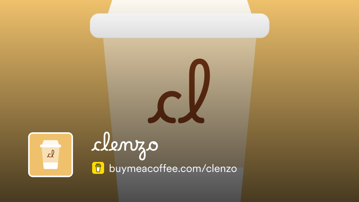 clenzo - Buymeacoffee