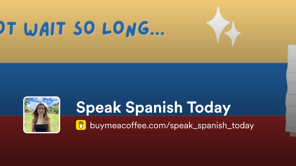 Speak Spanish Today - Buymeacoffee
