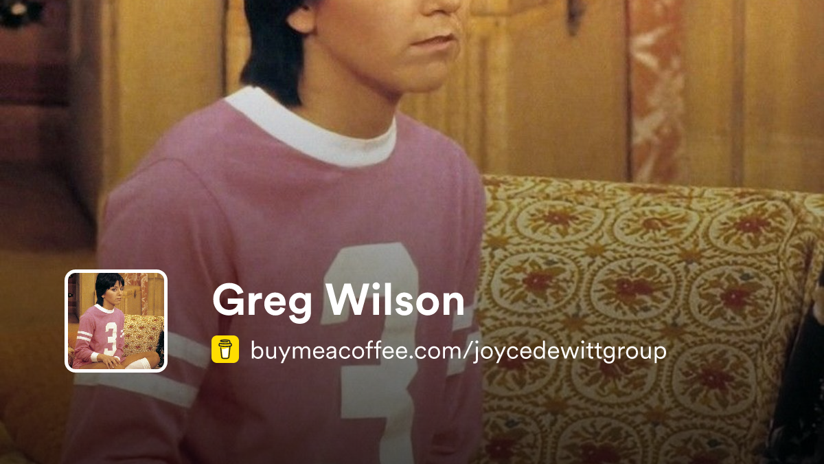 Greg Wilson - Buymeacoffee