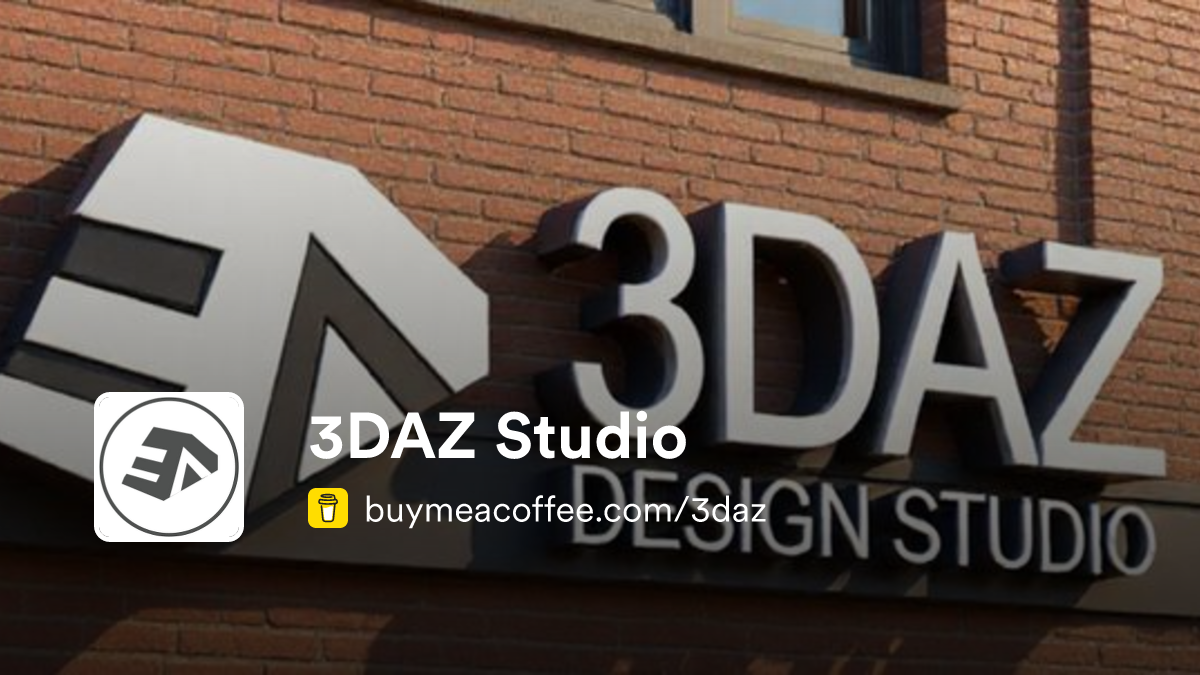 3DAZ Studio - Buymeacoffee