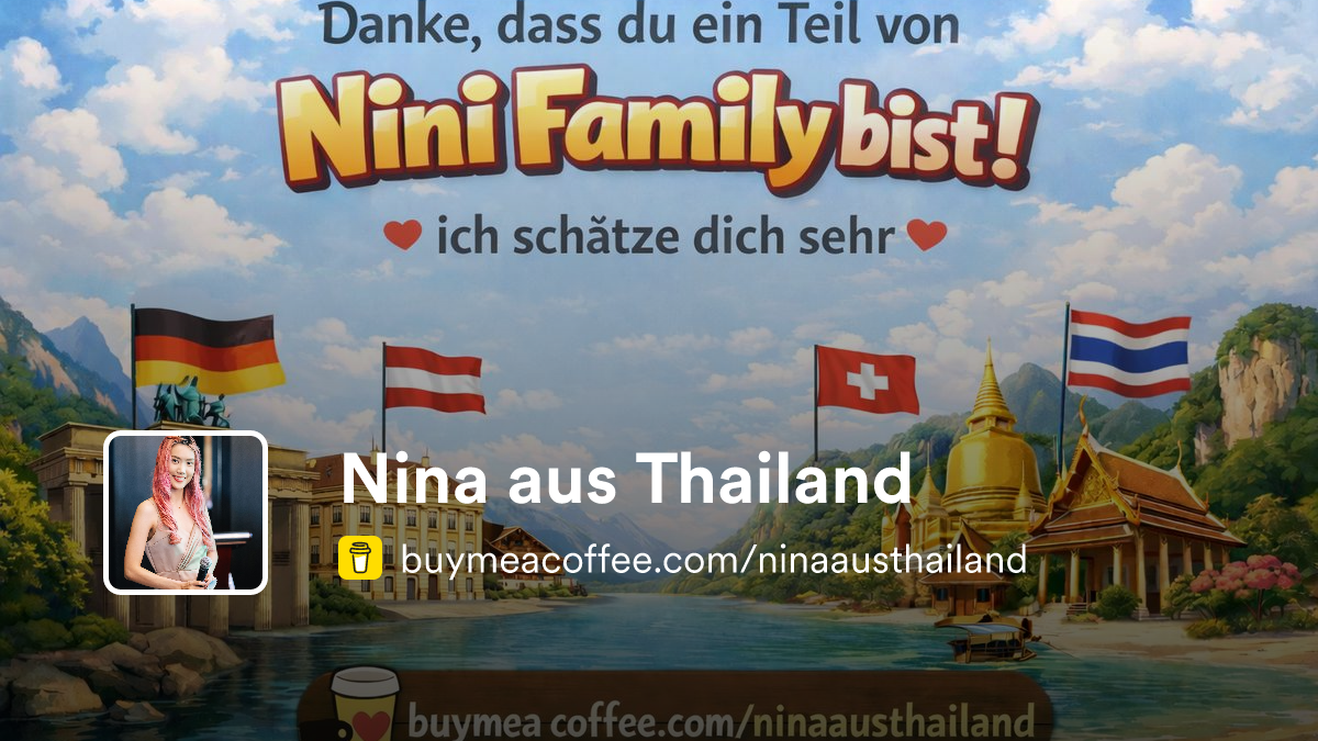 Nina aus Thailand is Glück-Creatorin für Nini-Family 💕🍀 - Buymeacoffee