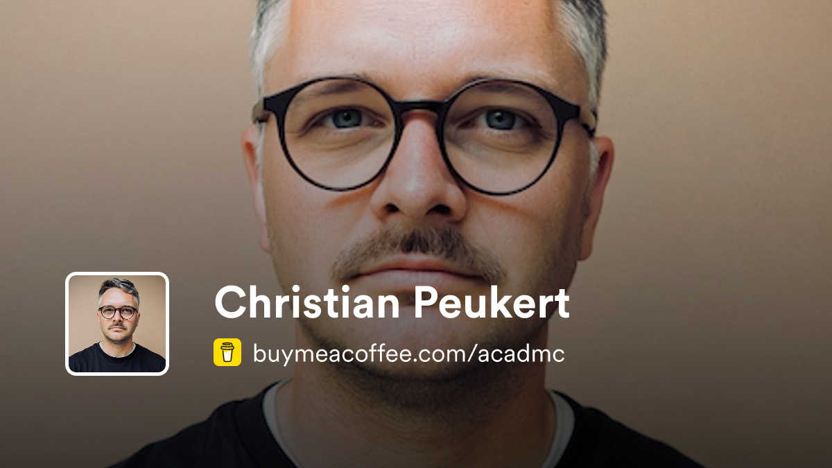Christian Peukert - Buymeacoffee