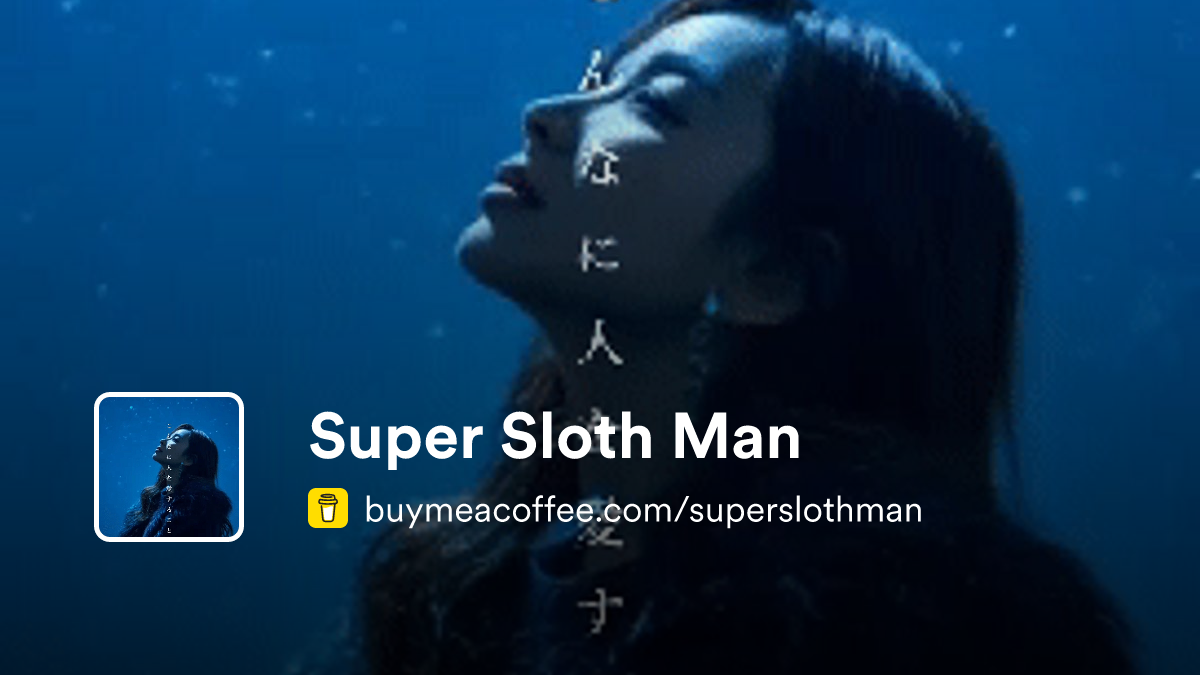 Super Sloth Man - Buymeacoffee