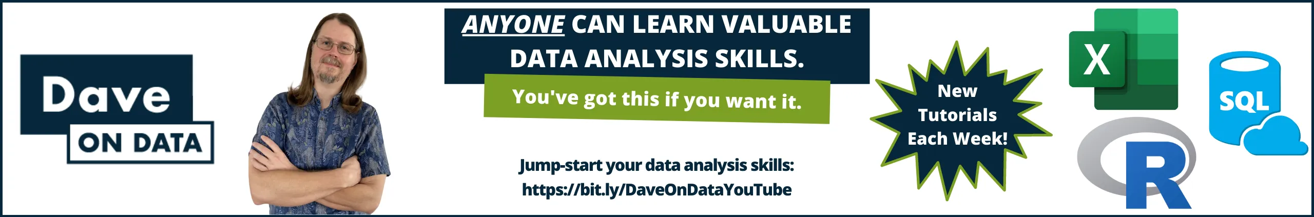 DaveOnData is creating content to empower ANY professional to learn data analysis! - Buymeacoffee