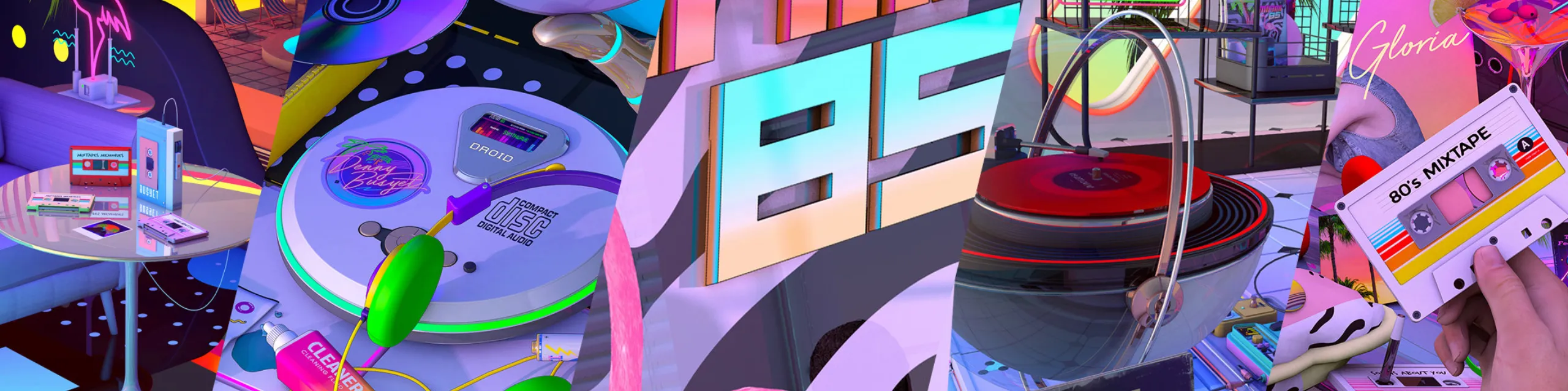 Denny Busyet is Creating 3D nostalgic artwork inspired by 80s and 90s ...