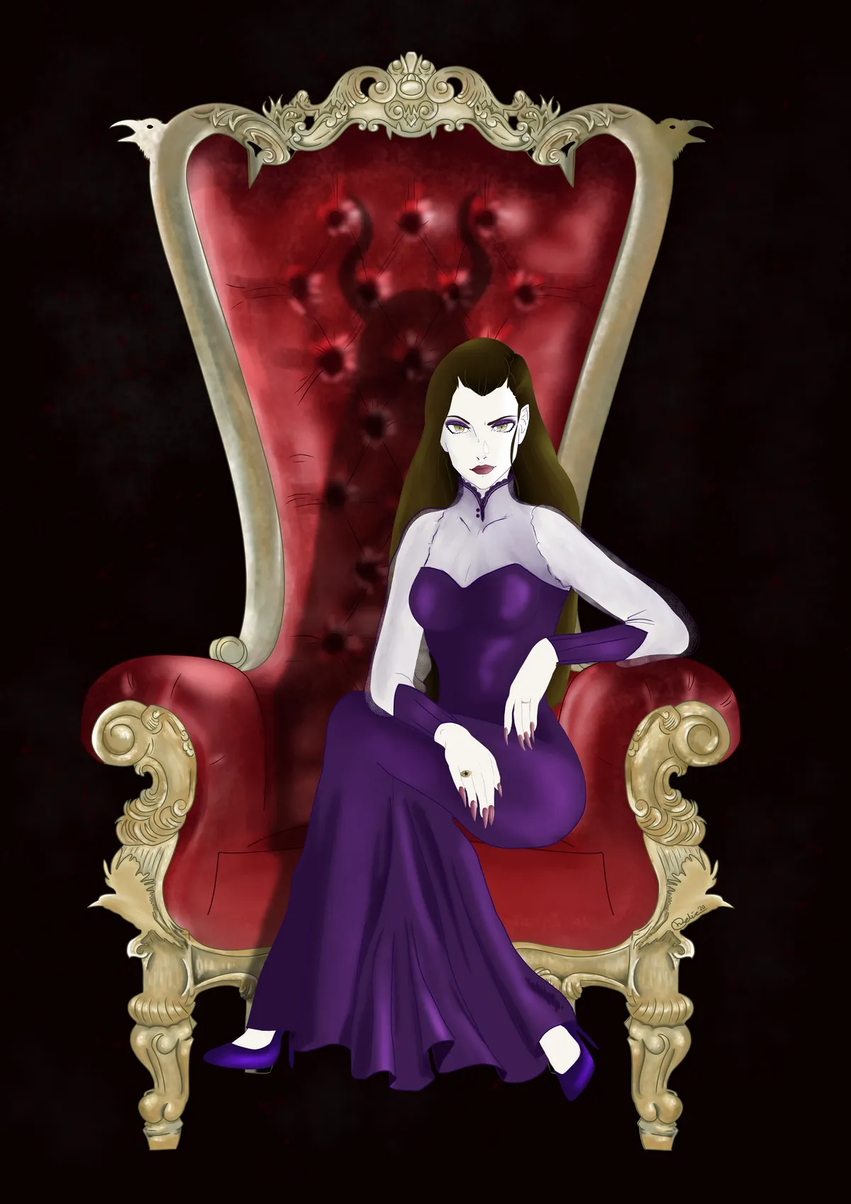 Full body full colour commission - 💜💜 DnD Countess Strahd von Zarovich ...