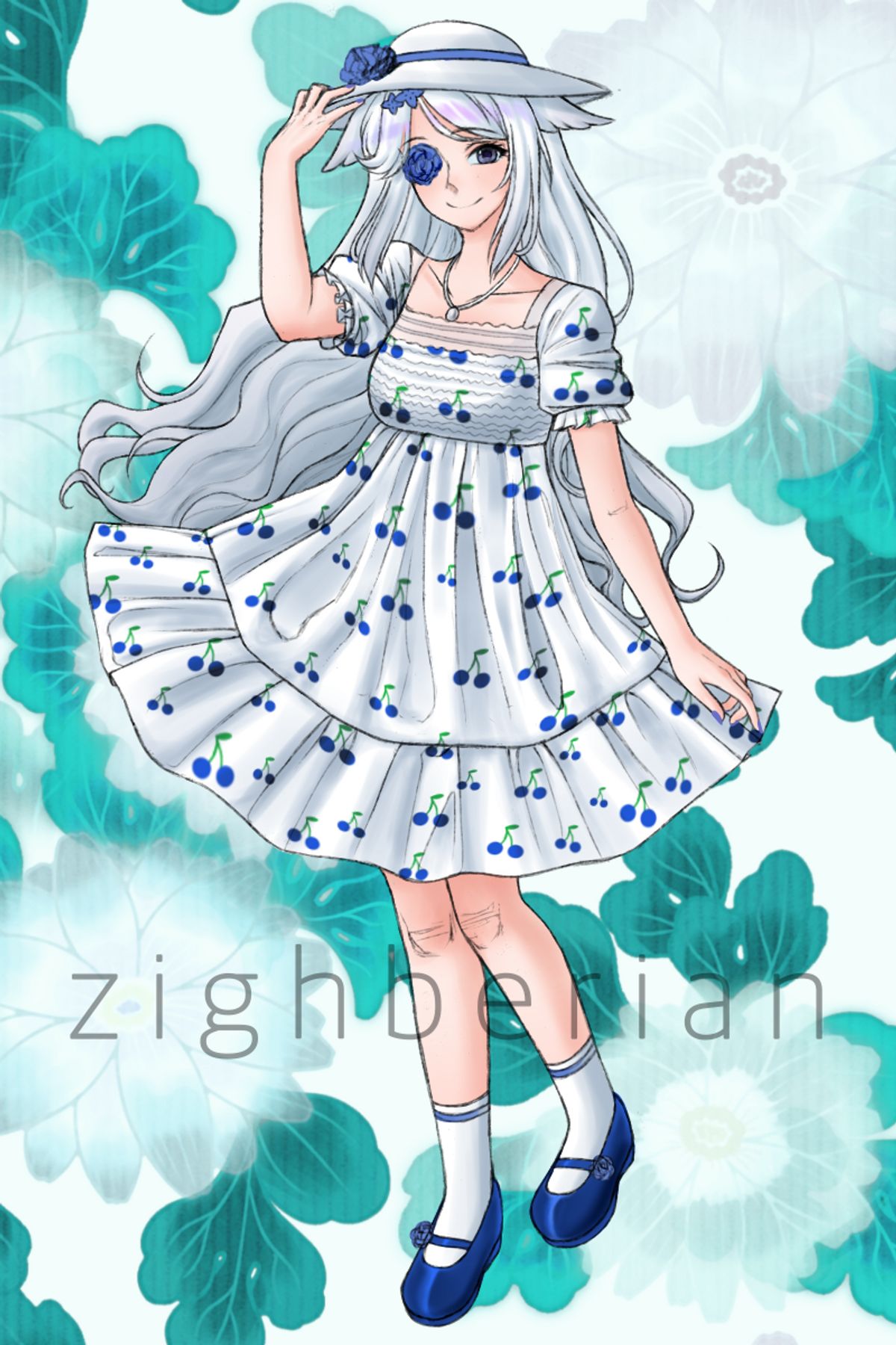 Ywuria Fanart (Ywuney Corn's Vtuber Persona) — Zighberian - Buymeacoffee