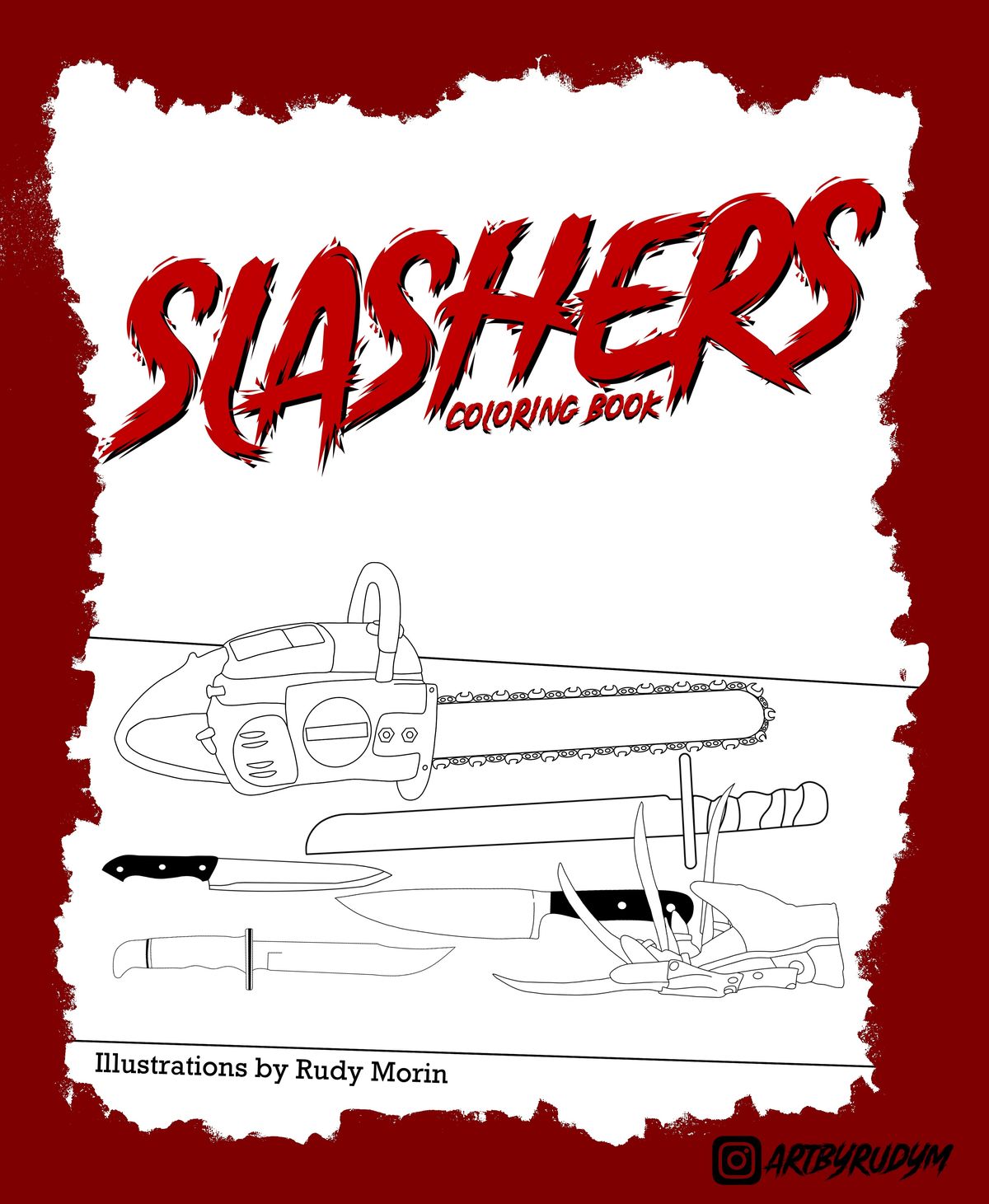 Slashers Coloring Book — artbyrudym - Buymeacoffee