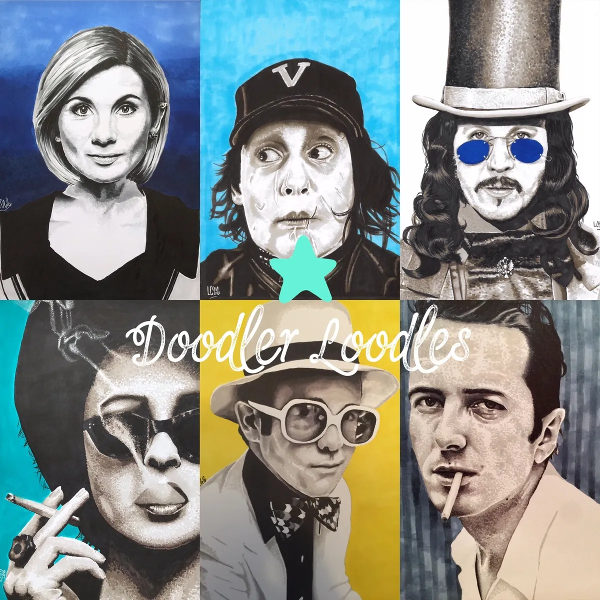 Lucy aka Doodler Loodles is Creating art